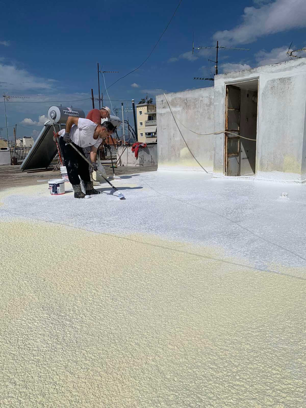 Περισσός: Θερμομόνωση & στεγάνωση ταράτσας 220τμ – Μονώσεις Γιαννάτος